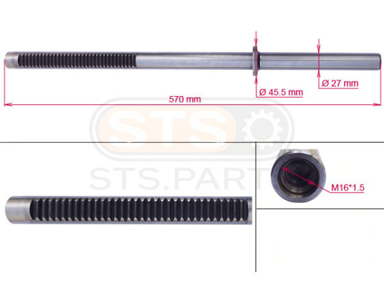 CR205RC Tige de crémaillère de direction avec EPS Reconditionné MSG ...